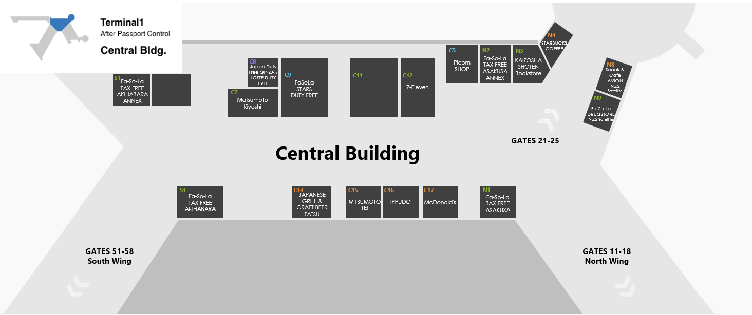 T1 Airside (international flights) | Shopping Area Information | NARITA ...